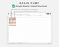 Google Sheets - Brain Dump - Boho – kjunstudio