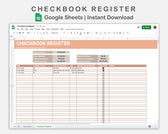Google Sheets - Checkbook Register - Neutral – kjunstudio
