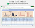 Google Sheets - Home Inventory - Sweet – kjunstudio