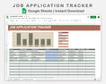 Google Sheets - Job Application Tracker - Earthy – kjunstudio