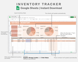 Google Sheets - Inventory Tracker - Neutral – kjunstudio