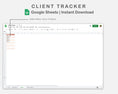 Google Sheets Client Tracker Neutral Kjunstudio