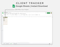 Google Sheets - Client Tracker - Boho – kjunstudio