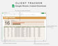 Google Sheets - Client Tracker - Boho – kjunstudio