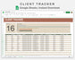 Google Sheets - Client Tracker - Earthy – kjunstudio