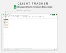 Google Sheets - Client Tracker - Earthy – kjunstudio