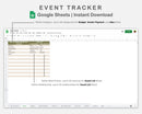 Google Sheets - Event Planner - Boho – kjunstudio
