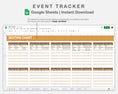 Google Sheets - Event Planner - Boho – kjunstudio
