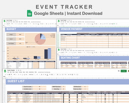 Google Sheets - Event Planner - Sweet – kjunstudio
