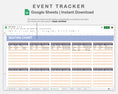 Google Sheets - Event Planner - Sweet – kjunstudio