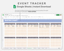 Google Sheets - Event Planner - Sweet – kjunstudio
