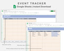 Google Sheets - Event Planner - Sweet – kjunstudio