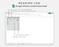 Google Sheets - Reading Log - Earthy – kjunstudio