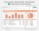Google Sheets - College Reading Tracker - Neutral – kjunstudio
