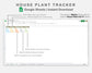 Google Sheets - House Plant Tracker - Boho – kjunstudio