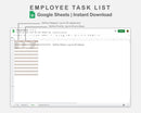 Google Sheets - Employee Task List - Neutral – kjunstudio
