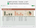 Google Sheets - Employee Task List - Earthy – kjunstudio