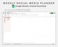 Google Sheets - Weekly Social Media Planner - Neutral – kjunstudio