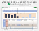 Google Sheets - Weekly Social Media Planner - Sweet – kjunstudio