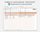 Google Sheets - Simple Business Tracker - Neutral – kjunstudio
