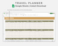 Google Sheets - Travel Planner - Boho – kjunstudio