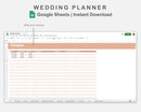Google Sheets - Wedding Planner - Neutral – kjunstudio