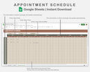 Google Sheets - Appointment Schedule - Earthy – kjunstudio