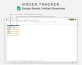 Google Sheets - Order Tracker - Sweet – kjunstudio