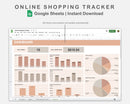 Google Sheets - Online Shopping Tracker - Neutral – kjunstudio