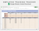 Google Sheets - Employee Training Tracker - Sweet – kjunstudio
