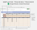 Google Sheets - Employee Training Tracker - Sweet – kjunstudio