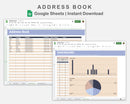 Google Sheets - Address Book - Sweet – kjunstudio