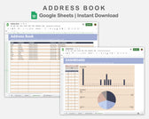 Google Sheets - Address Book - Sweet – kjunstudio