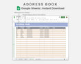 Google Sheets - Address Book - Sweet – kjunstudio