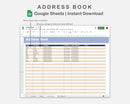 Google Sheets - Address Book - Sweet – kjunstudio