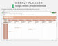 Google Sheets - Weekly Planner - Neutral – kjunstudio