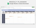 Google Sheets - Weekly Planner - Sweet – kjunstudio