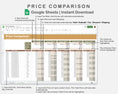 Google Sheets - Price Comparison - Boho – kjunstudio