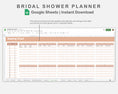 Google Sheets - Bridal Shower Planner - Neutral – kjunstudio