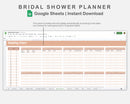 Google Sheets - Bridal Shower Planner - Neutral – kjunstudio