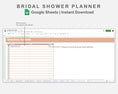 Google Sheets - Bridal Shower Planner - Neutral – kjunstudio