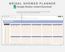 Google Sheets - Bridal Shower Planner - Sweet – kjunstudio