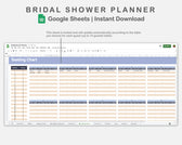 Google Sheets - Bridal Shower Planner - Sweet – kjunstudio