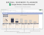 Google Sheets - Bridal Shower Planner - Sweet – kjunstudio