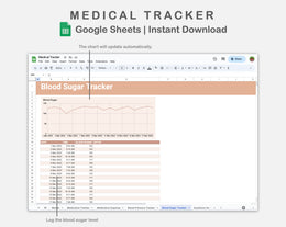 Google Sheets - Medical Tracker - Neutral – kjunstudio