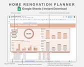 Google Sheets - Home Renovation Planner - Neutral – kjunstudio
