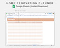 Google Sheets - Home Renovation Planner - Neutral – kjunstudio