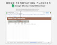 Google Sheets - Home Renovation Planner - Earthy – kjunstudio