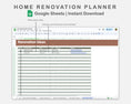 Google Sheets - Home Renovation Planner - Earthy – kjunstudio
