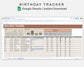 Google Sheets - Birthday Tracker - Earthy – kjunstudio